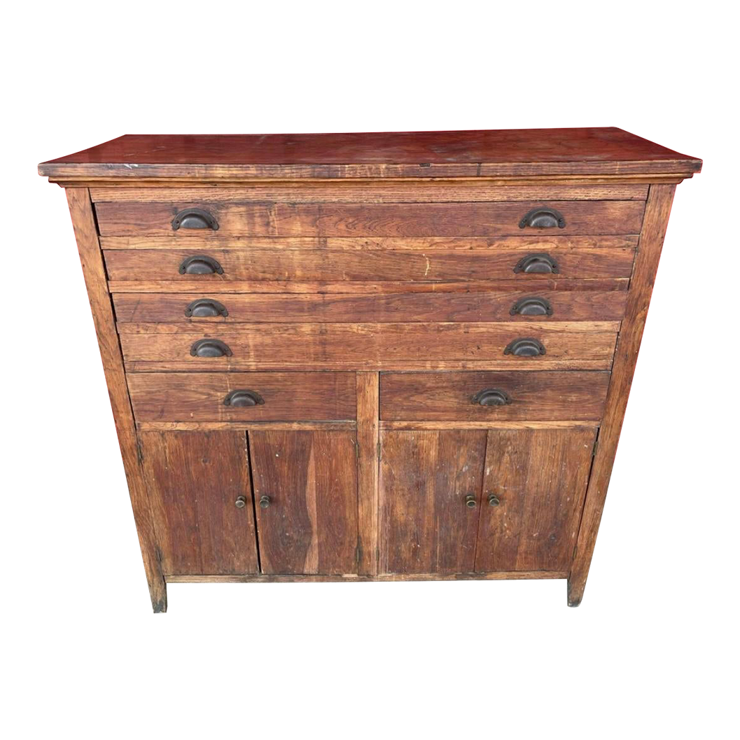 Late 19th Century Antique Typesetting Cabinet | Chairish