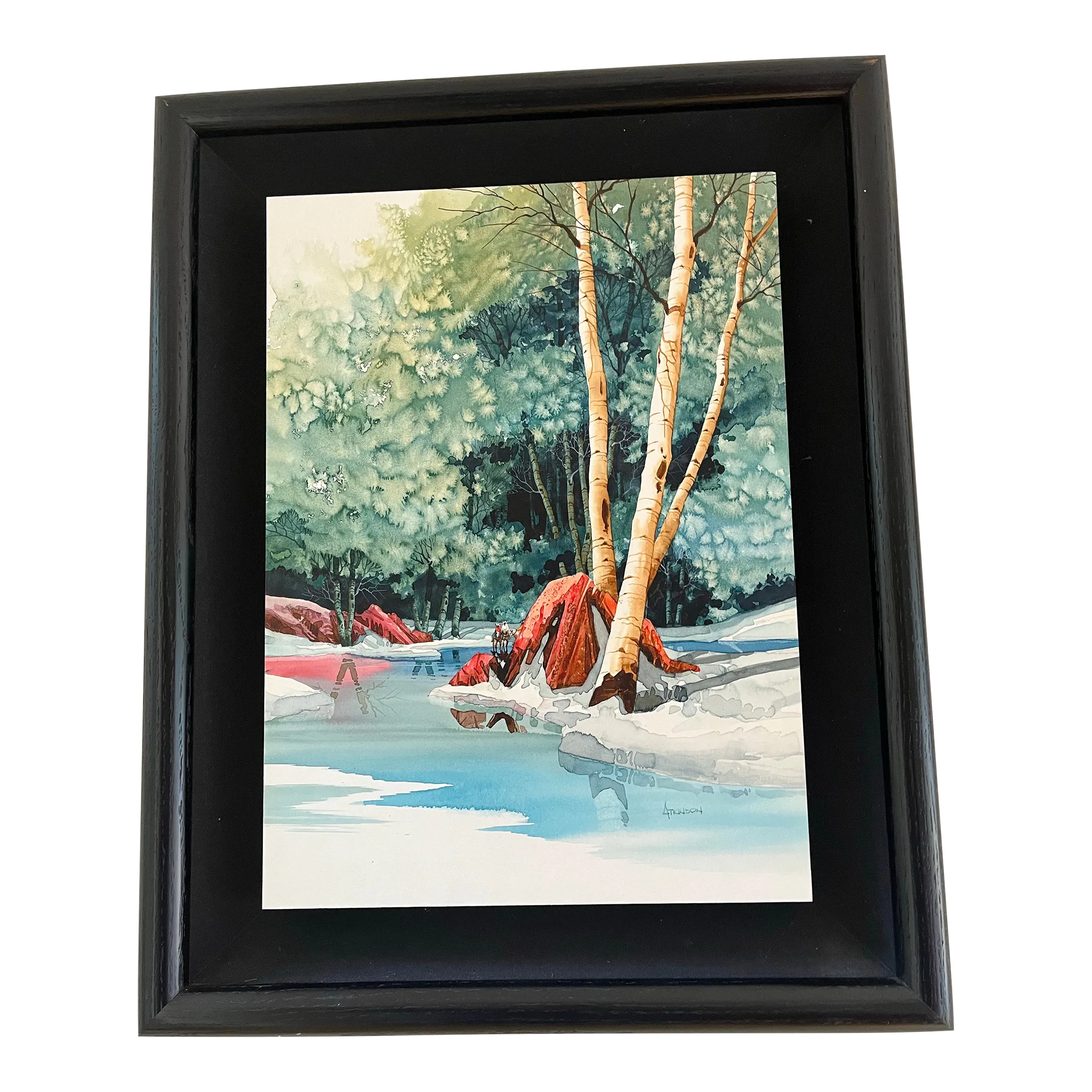 2000’s Signed Original Painting by Michael Atkinson, Water Color ...