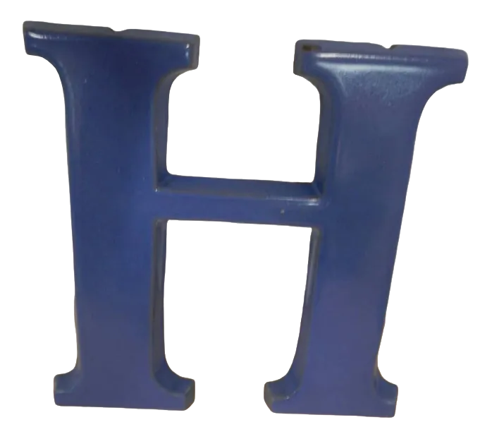 Lowercase Letter H in Terracotta, 1940 | Chairish