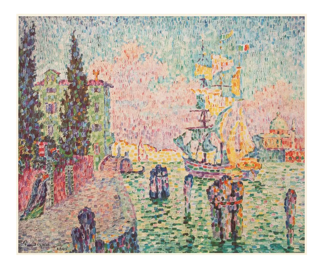 1947 After Paul Signac, "Venice Landscape" First Edition Parisian ...
