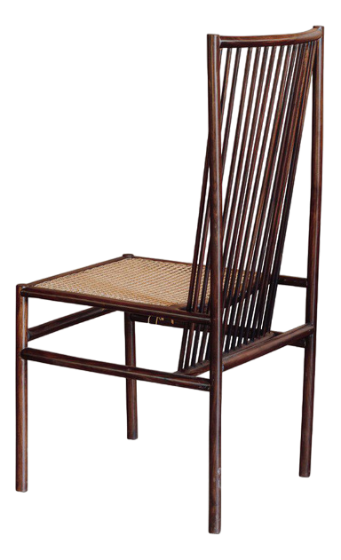 Vintage Brown Structural Chair | Chairish