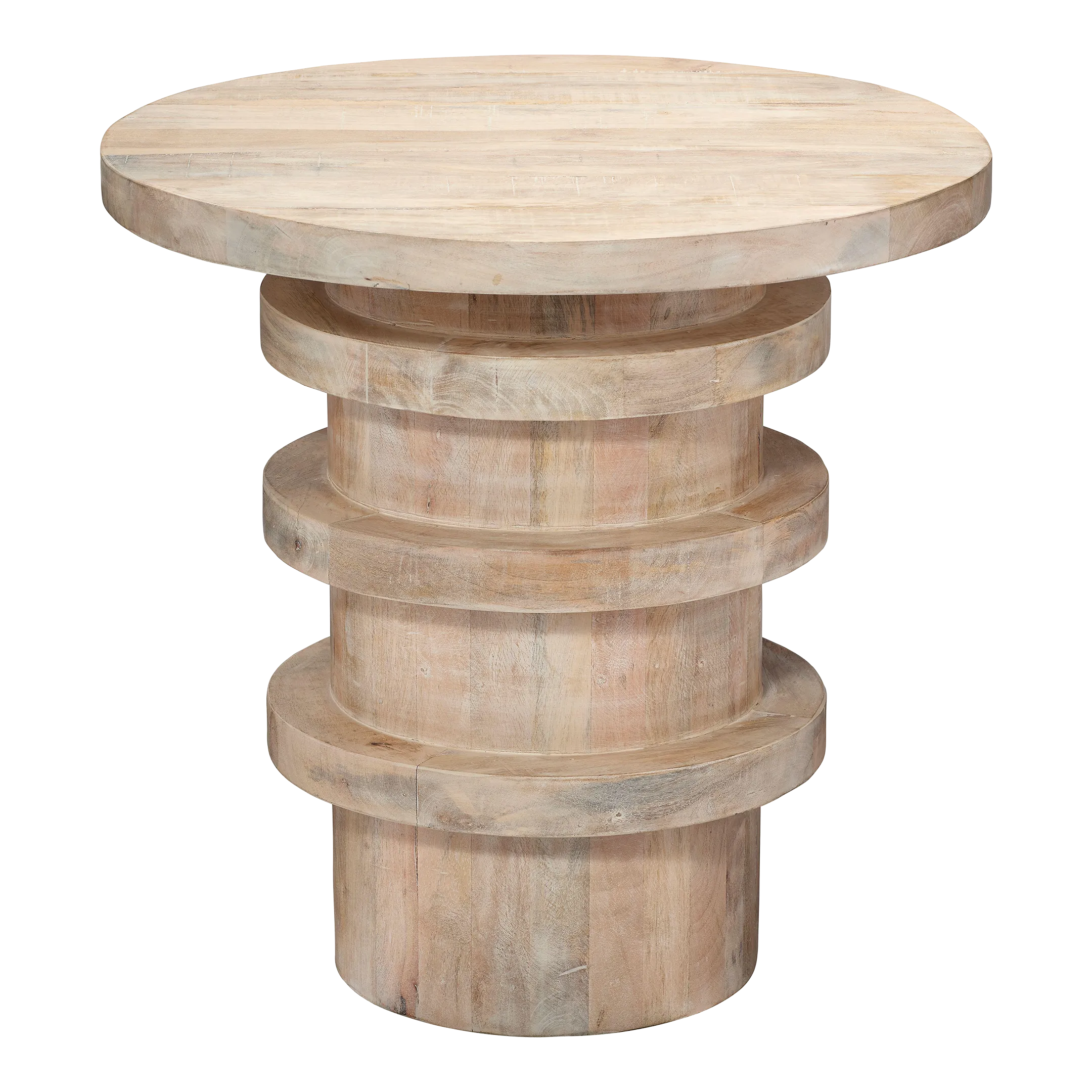 Revolve Side Table, White | Chairish