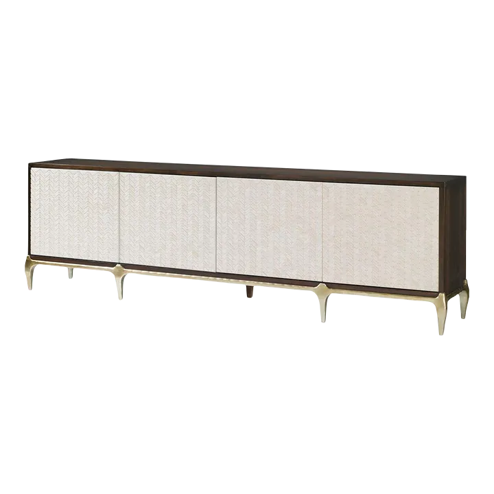 Art Deco Long Cabinet | Chairish