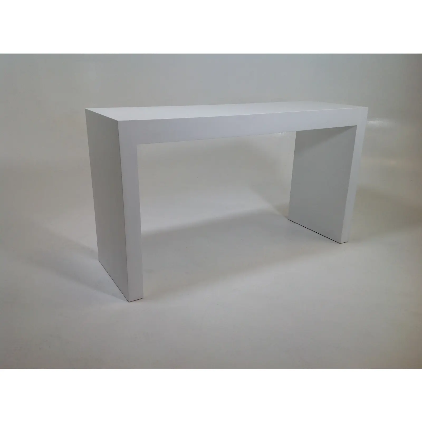 White lacquer sofa table store