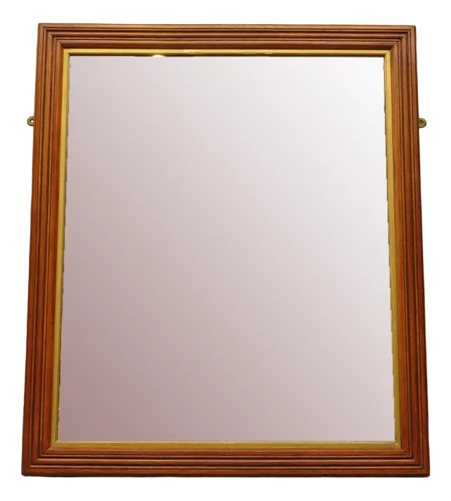 Large Antique Oak Paddington Station Mirror from GWR | Chairish