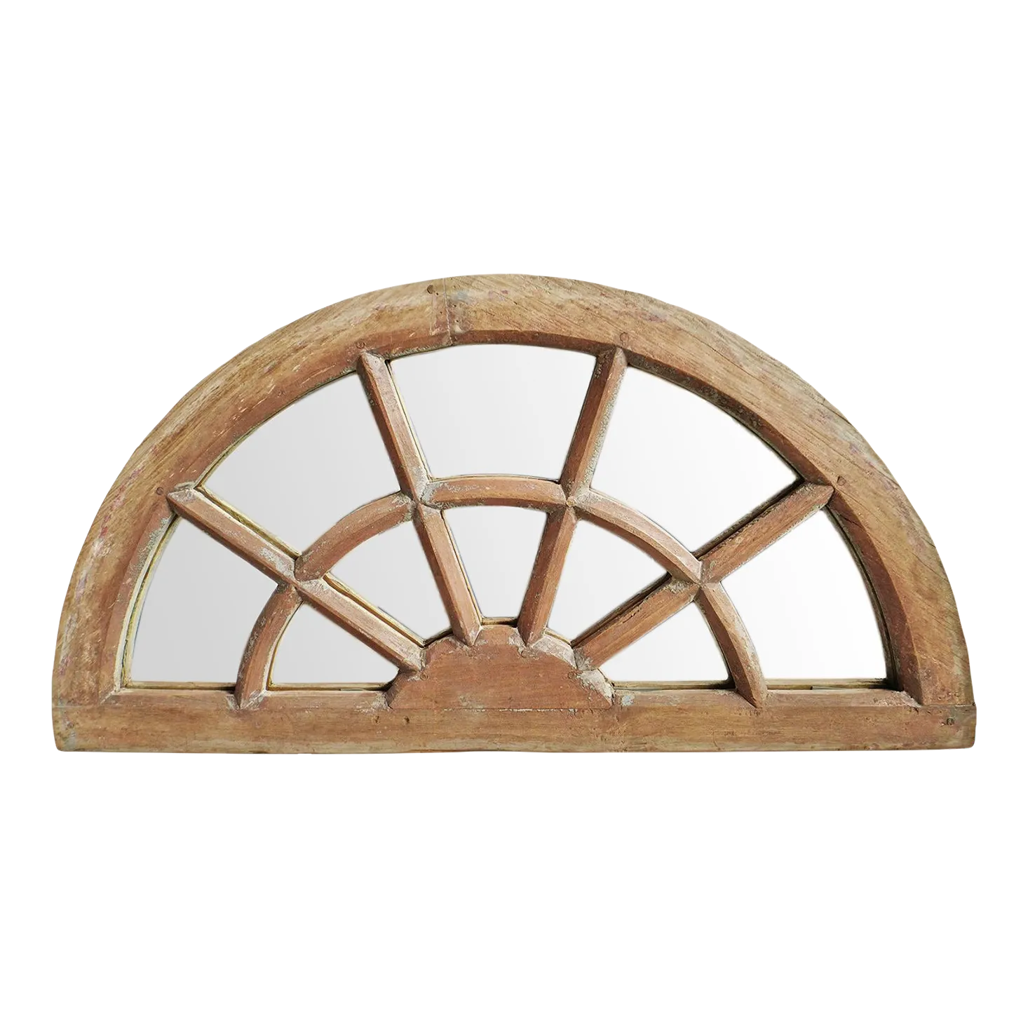 Early 20th Century Window Transom Arch Mirror | Chairish
