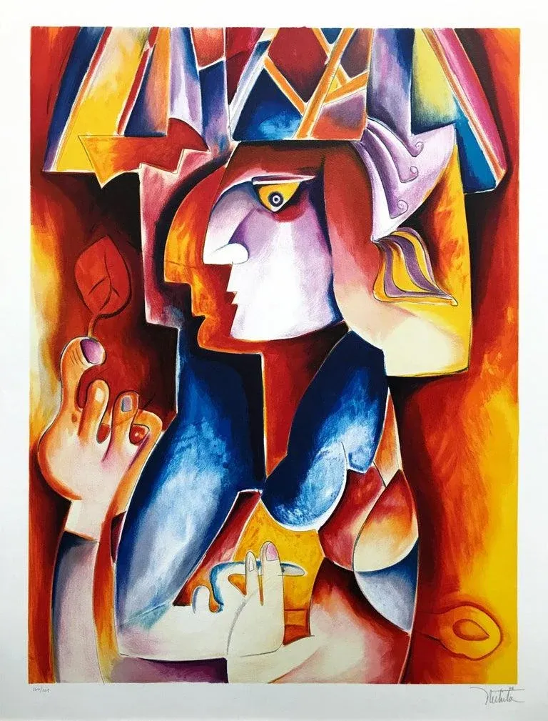 Prince of Meudon, Alexandra Nechita Lithograph on Paper | Chairish