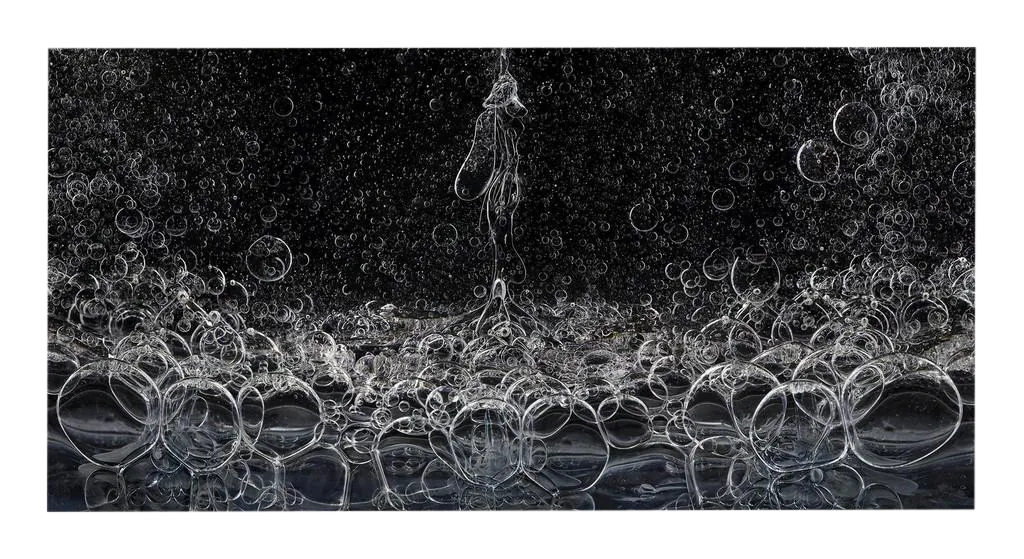 Contemporary Abstract Chromogenic Print Photography "Gravity Liquid 19 ...