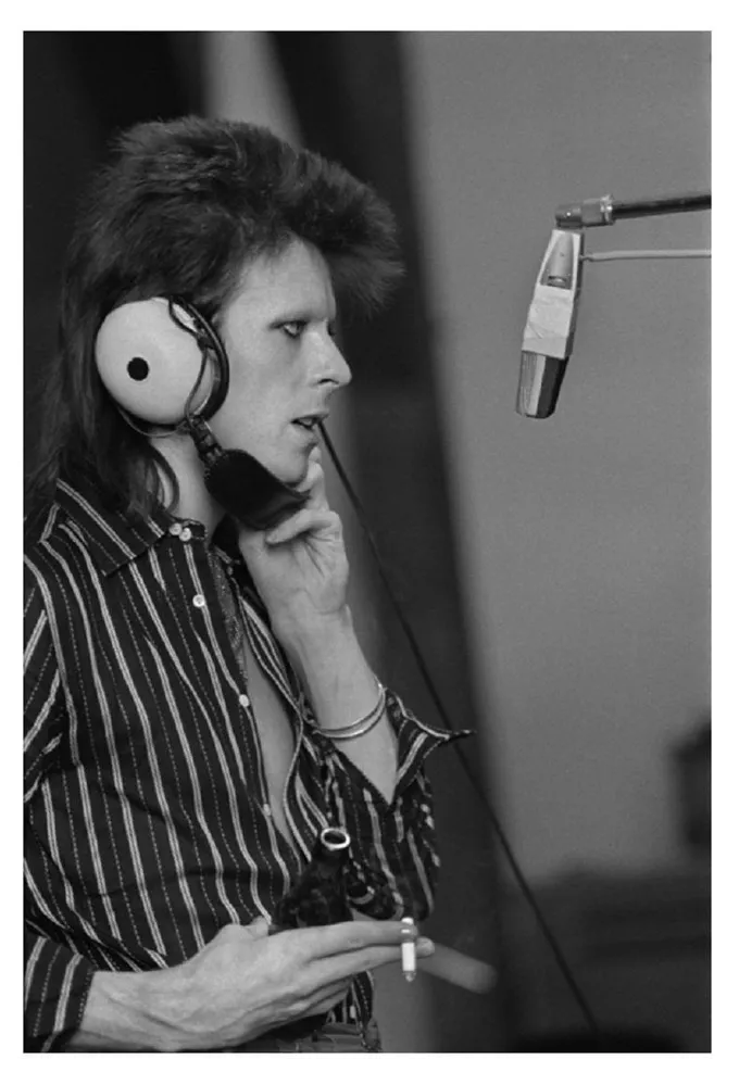 Mick Rock, Bowie Recording Pin Ups, 1973, Estate Photograph Print ...