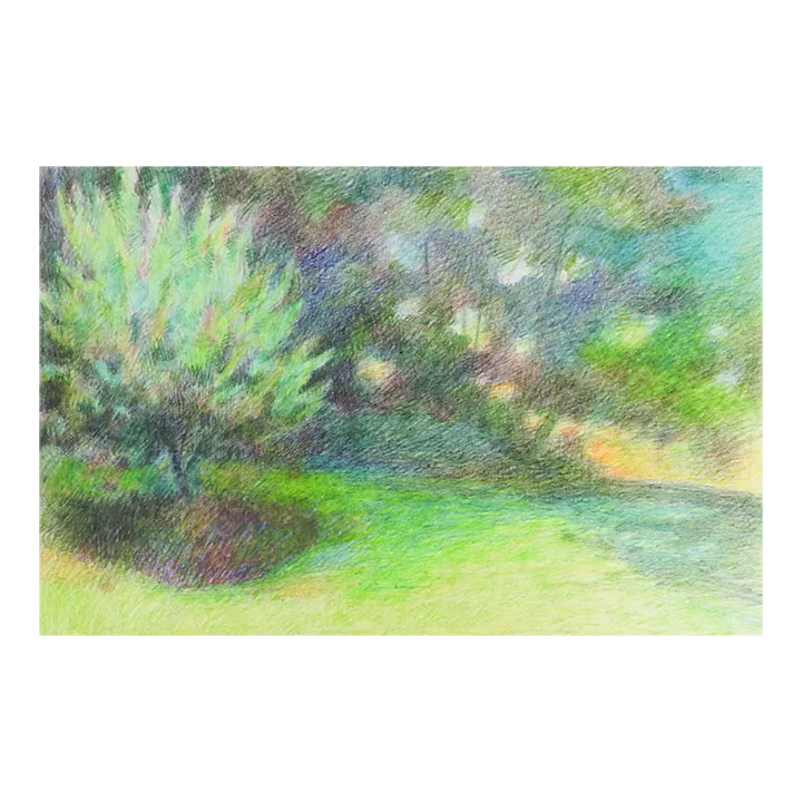 Vintage Impressionist Forest Meadow Landscape Painting | Chairish