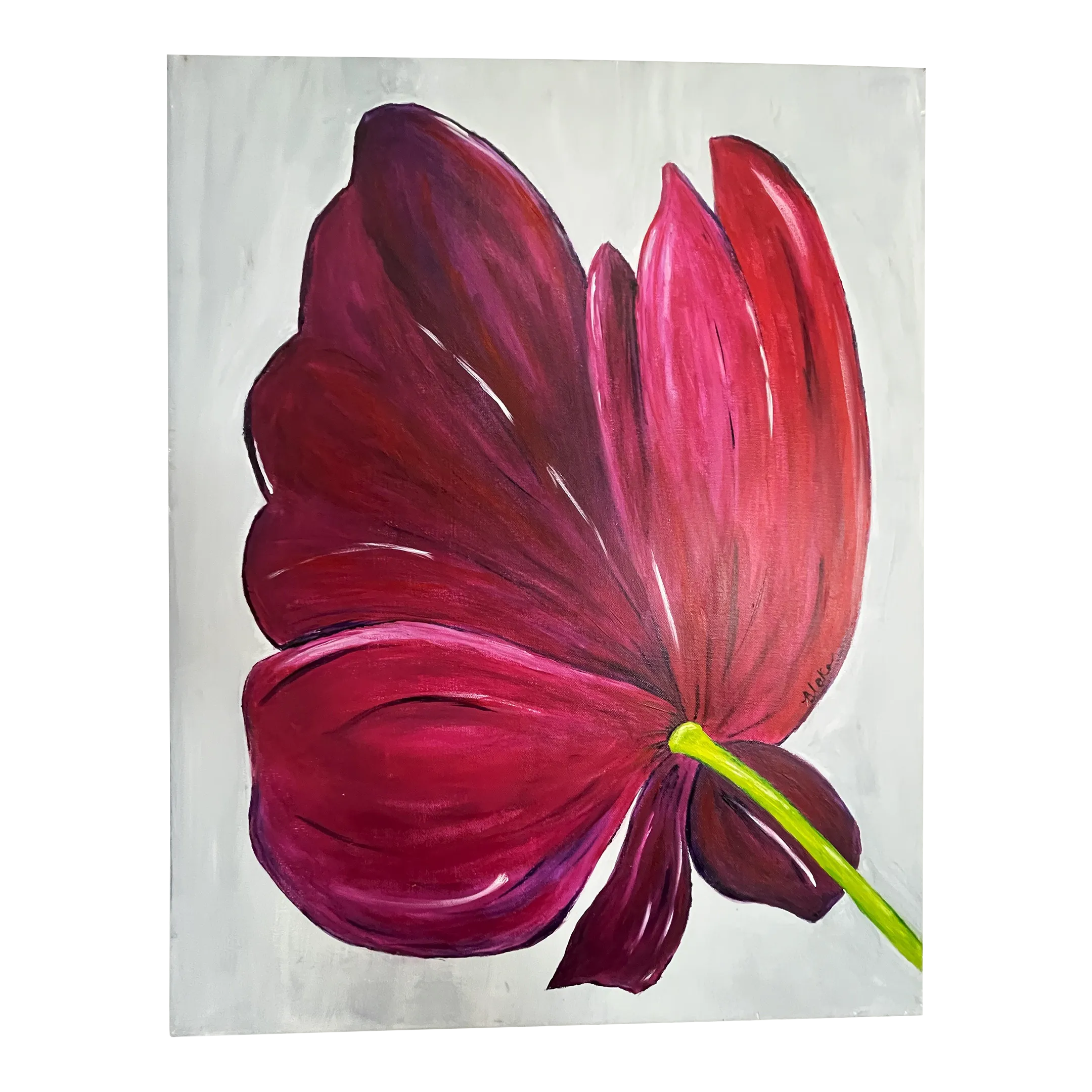 Original Oil Painting on Canvas Lowell Nesbitt Style Signed 'Blake ...