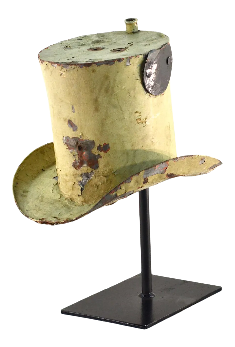 Antique Top Hat Trade Sign, Hand Made Original Paint | Chairish