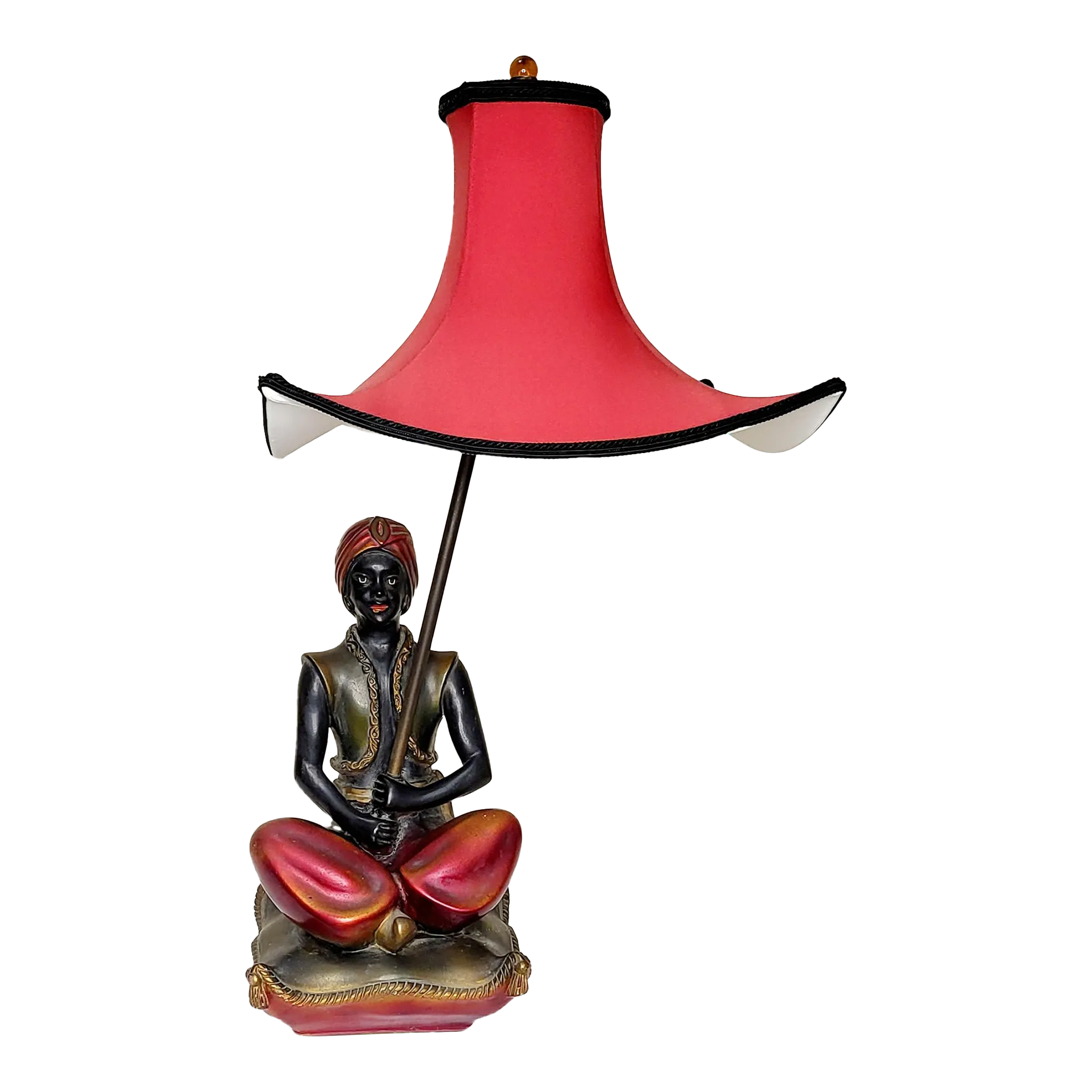 1950 Genie Lamp With Original Shade | Chairish