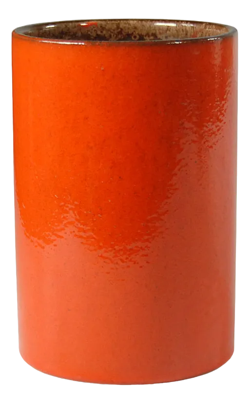 German Pop Art Ceramic Tube Vase from Scheurich, 1970s | Chairish