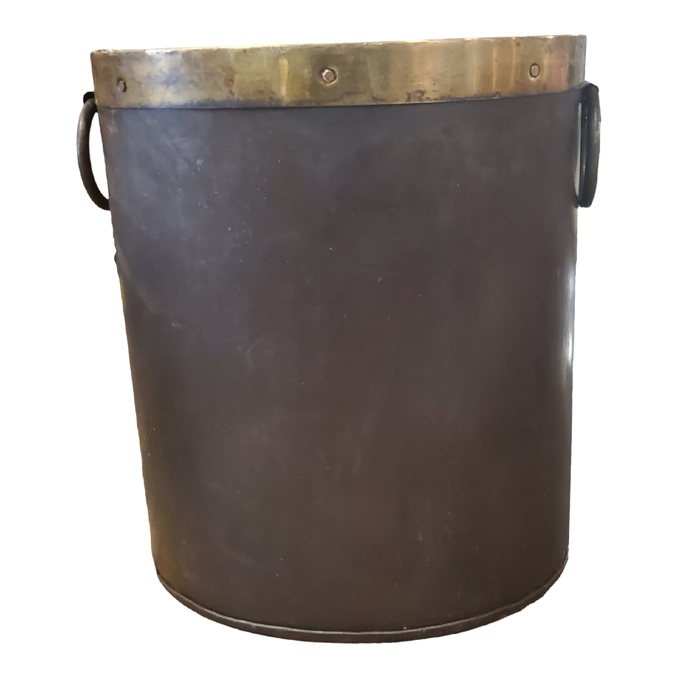 1960s Mid Century Hand Forged Brass Waste Can | Chairish