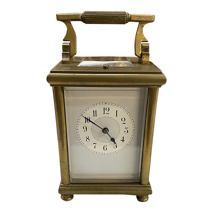 19th Century E. Maurice & Co Paris French Brass Repeater Carriage Clock ...