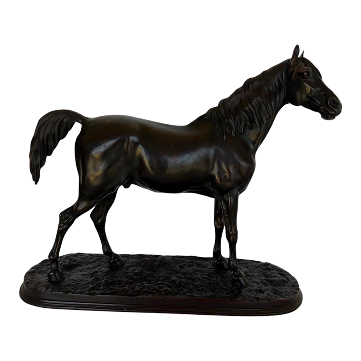 Pierre Jules Mene, French Bronze “Ibrahim” Equestrian Horse Sculpture ...