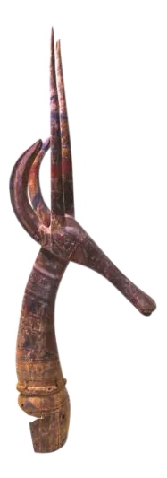 African Bobo Tribe Large 67" Antelope Tribal Wood, Pigment, Early 20th ...