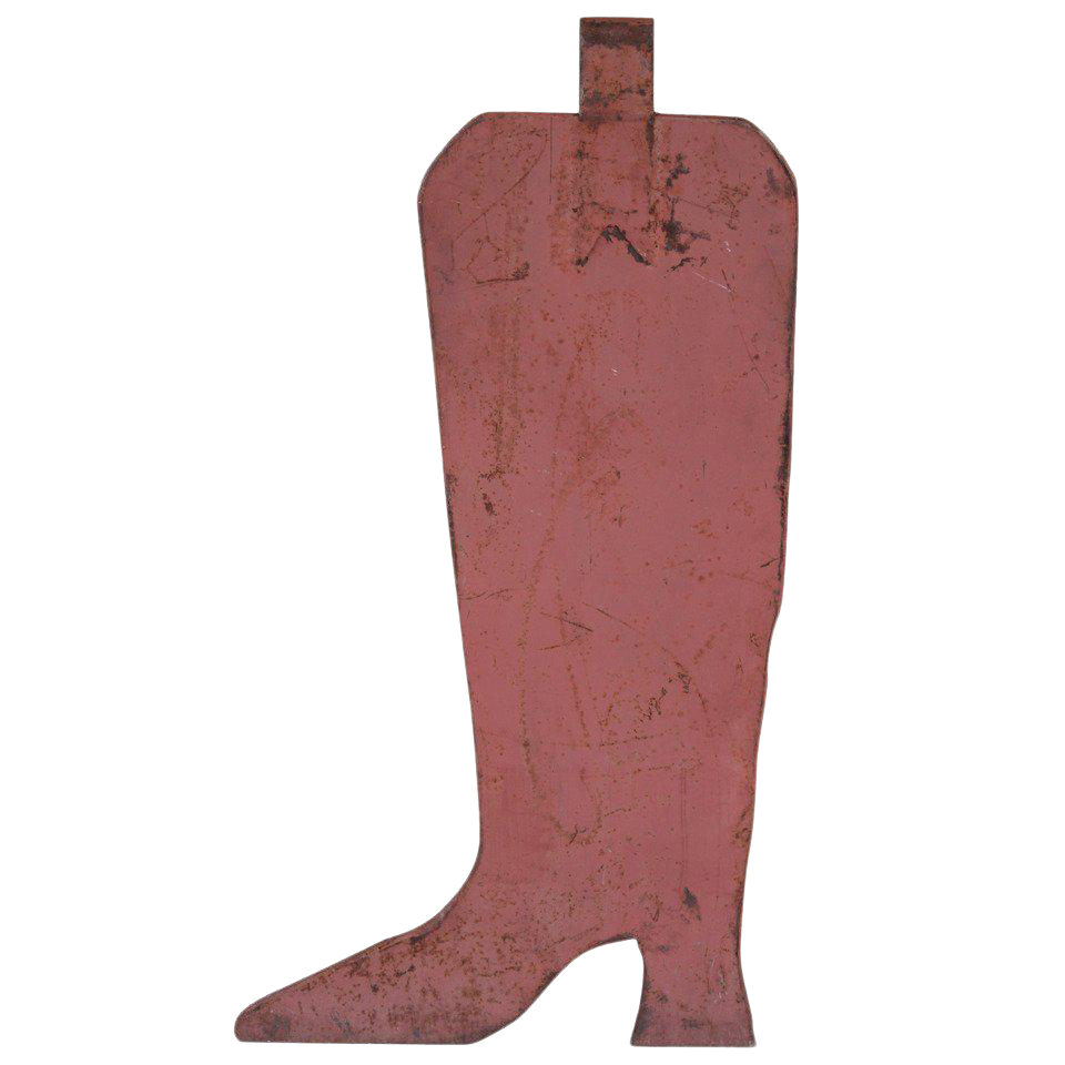 Cowboy Boot Advertising Sign | Chairish