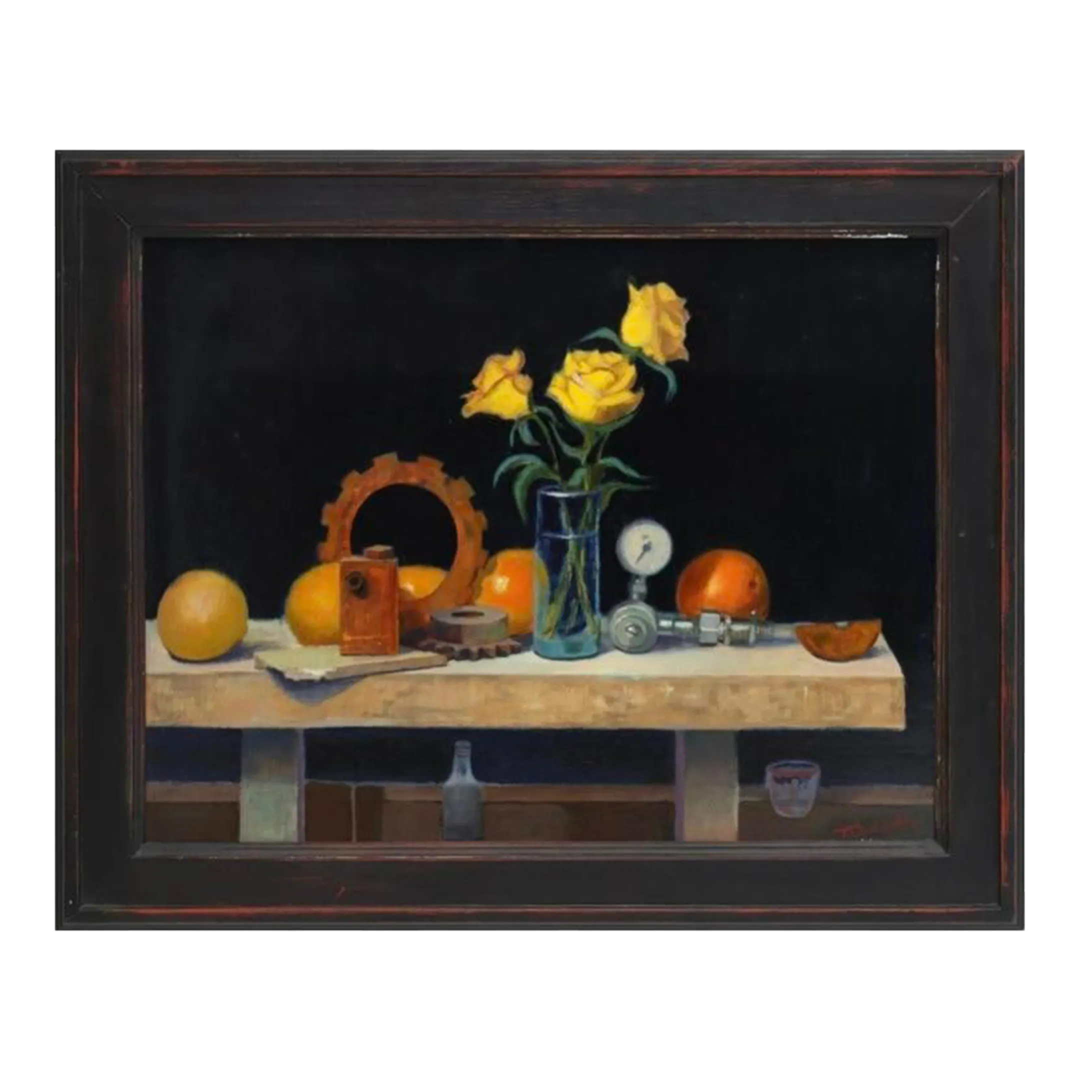 Framed Oil Painting on Board by Chilean Artist Pablo Taboada | Chairish
