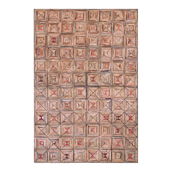 1920s American Hooked Rug | Chairish