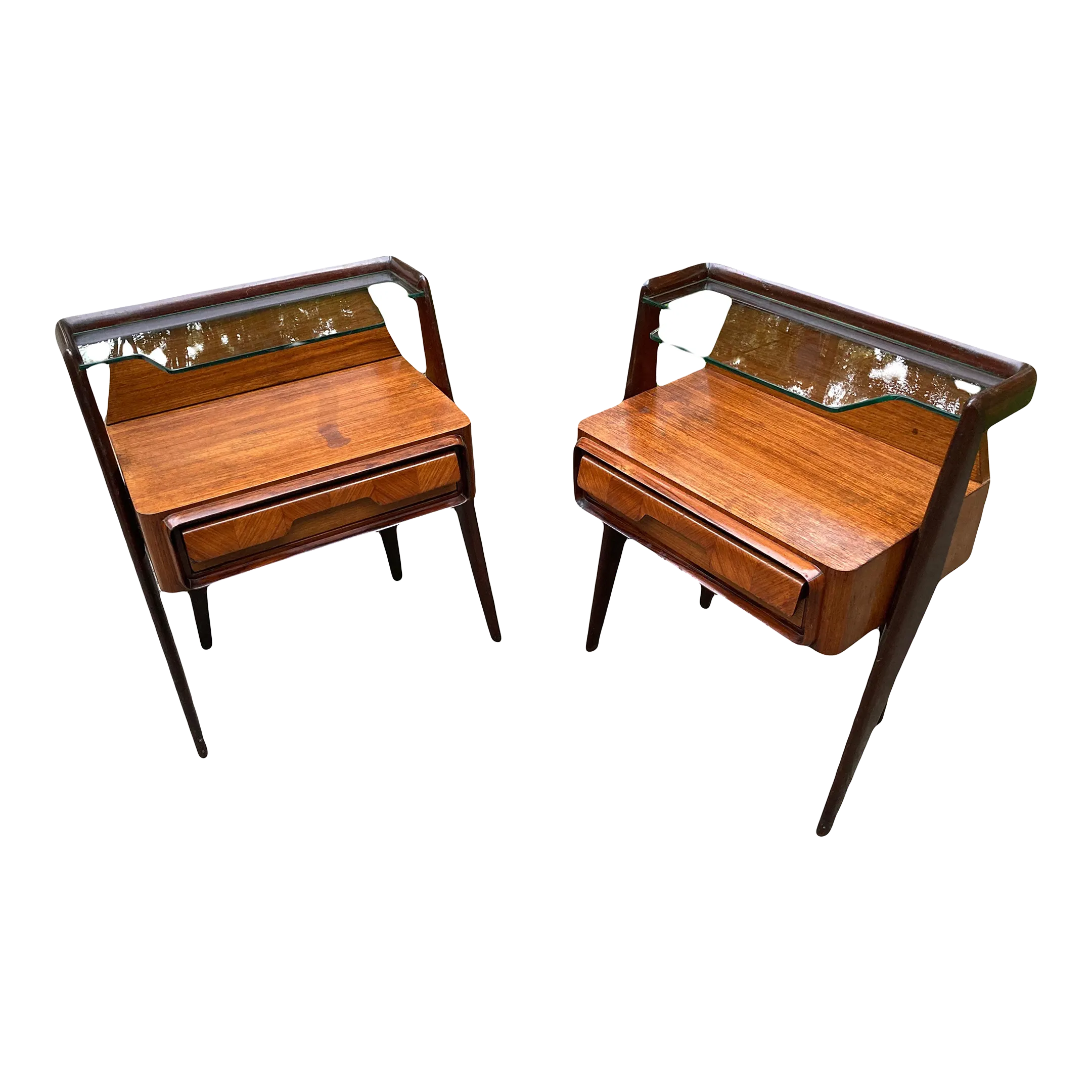 1950s Italian Modern Side Tables Attributed to Vittorio Dassi and Ico ...