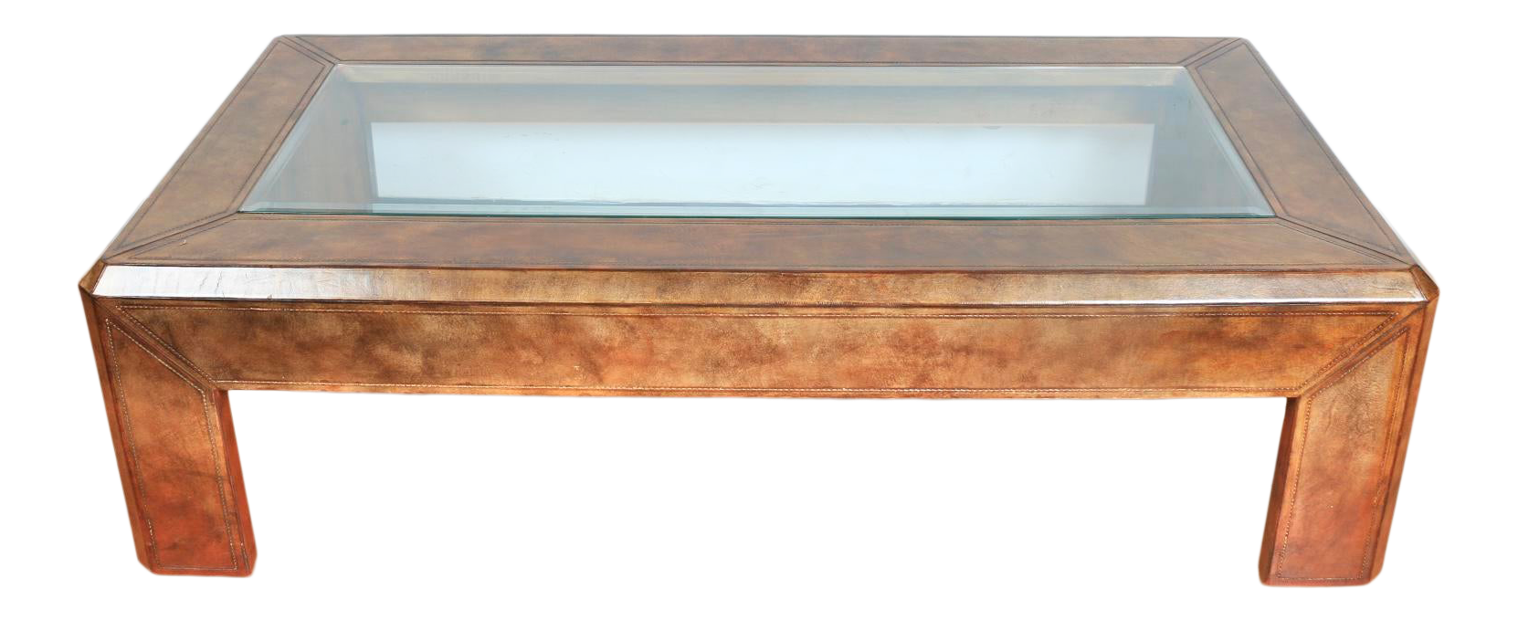 1970s Vintage Karl Springer Style Coffee Table | Chairish