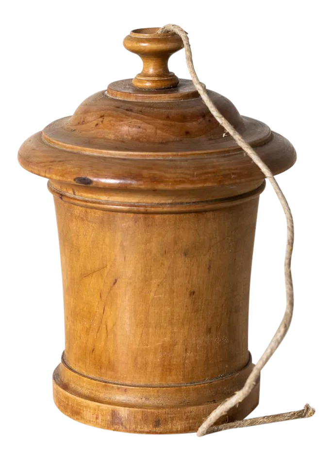 Antique Lidded String Box | Chairish