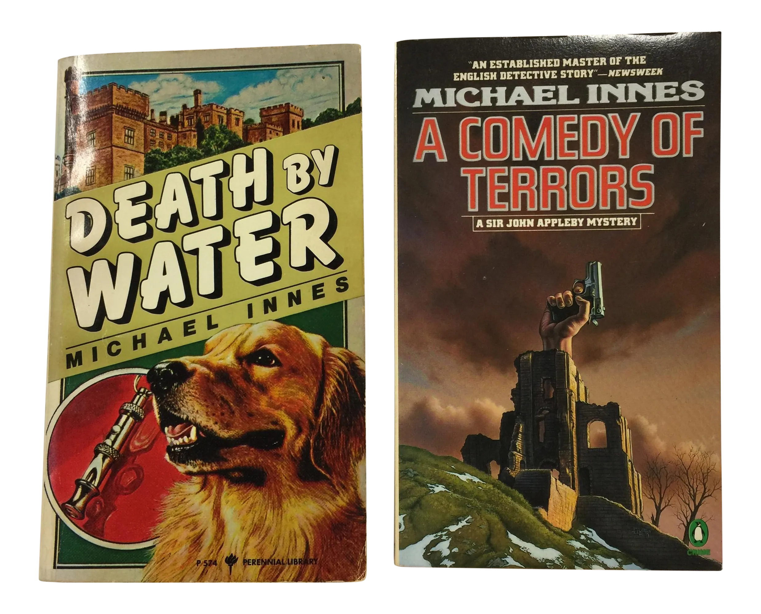 Michael Innes, Perennial Penguin Books - Pair | Chairish