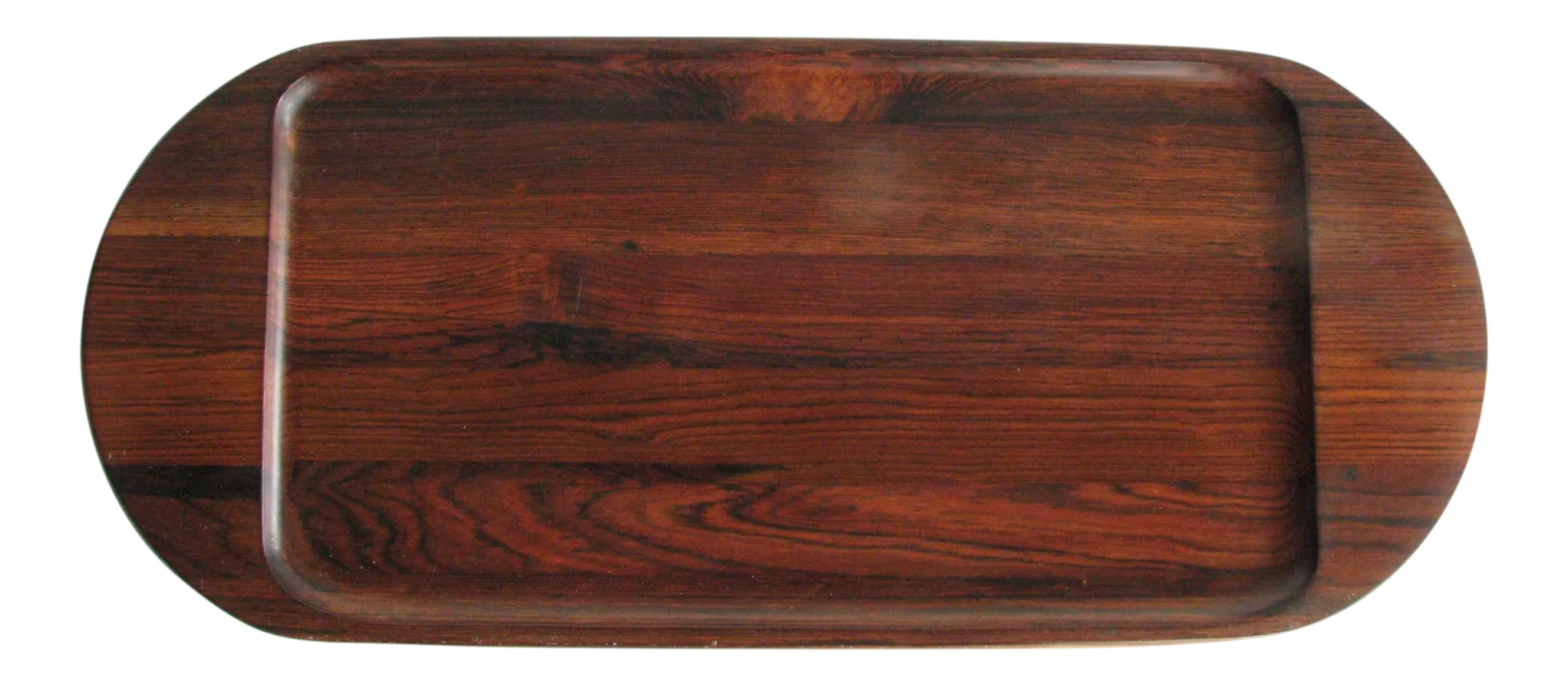 1960s Brazilian Jacaranda Wood Tray Designed by Jean Gillon | Chairish