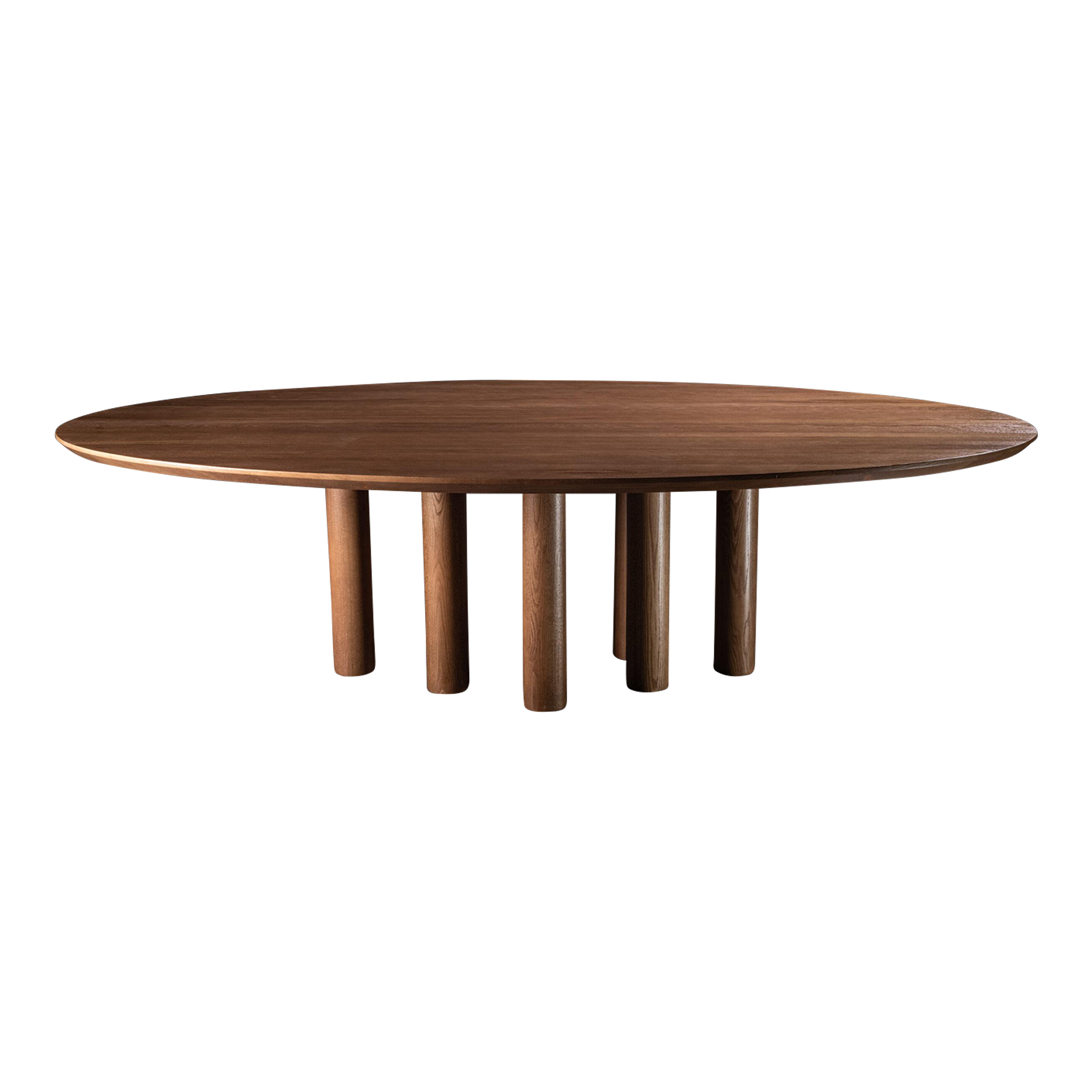 023 Oval Solid Oak Dining Table | Chairish