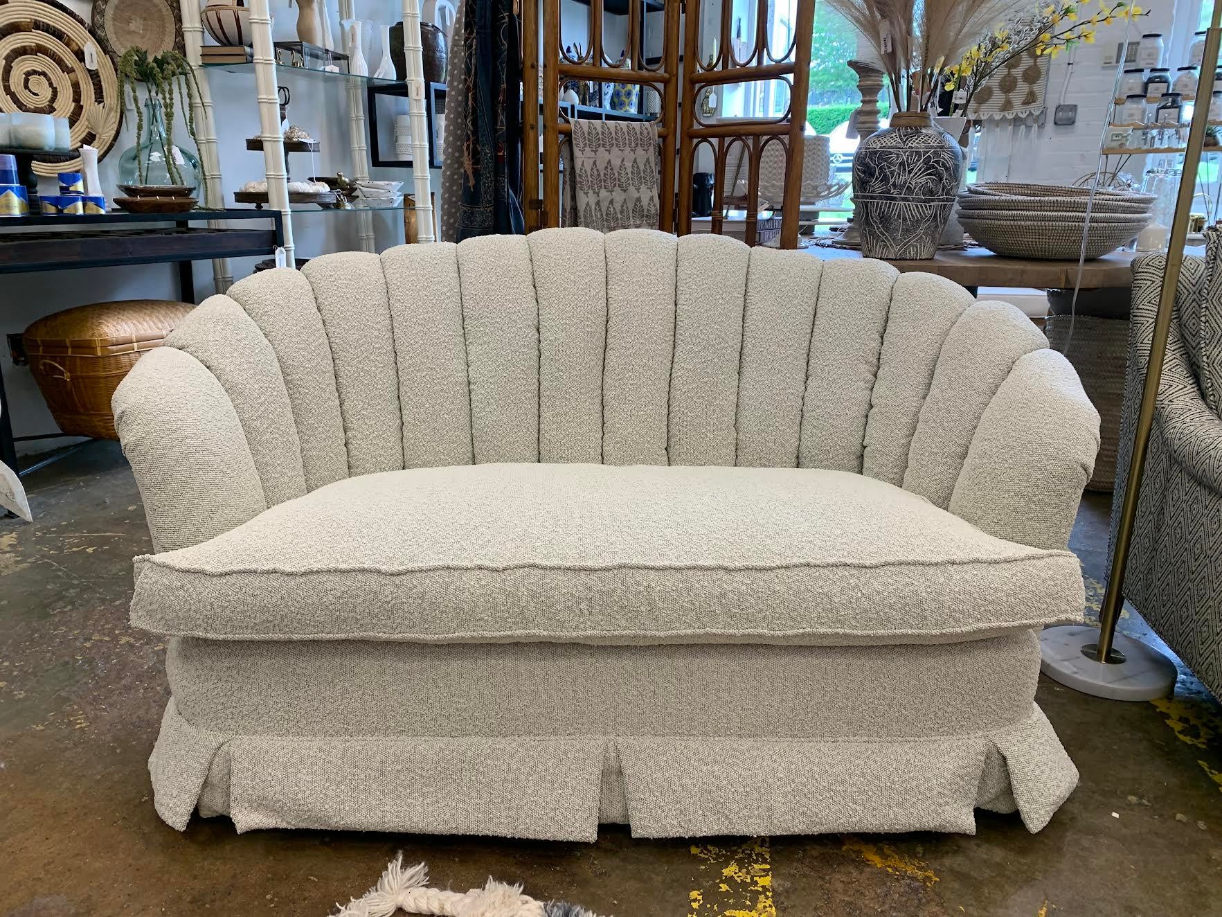 Antique Channel Back Sofa | Baci Living Room