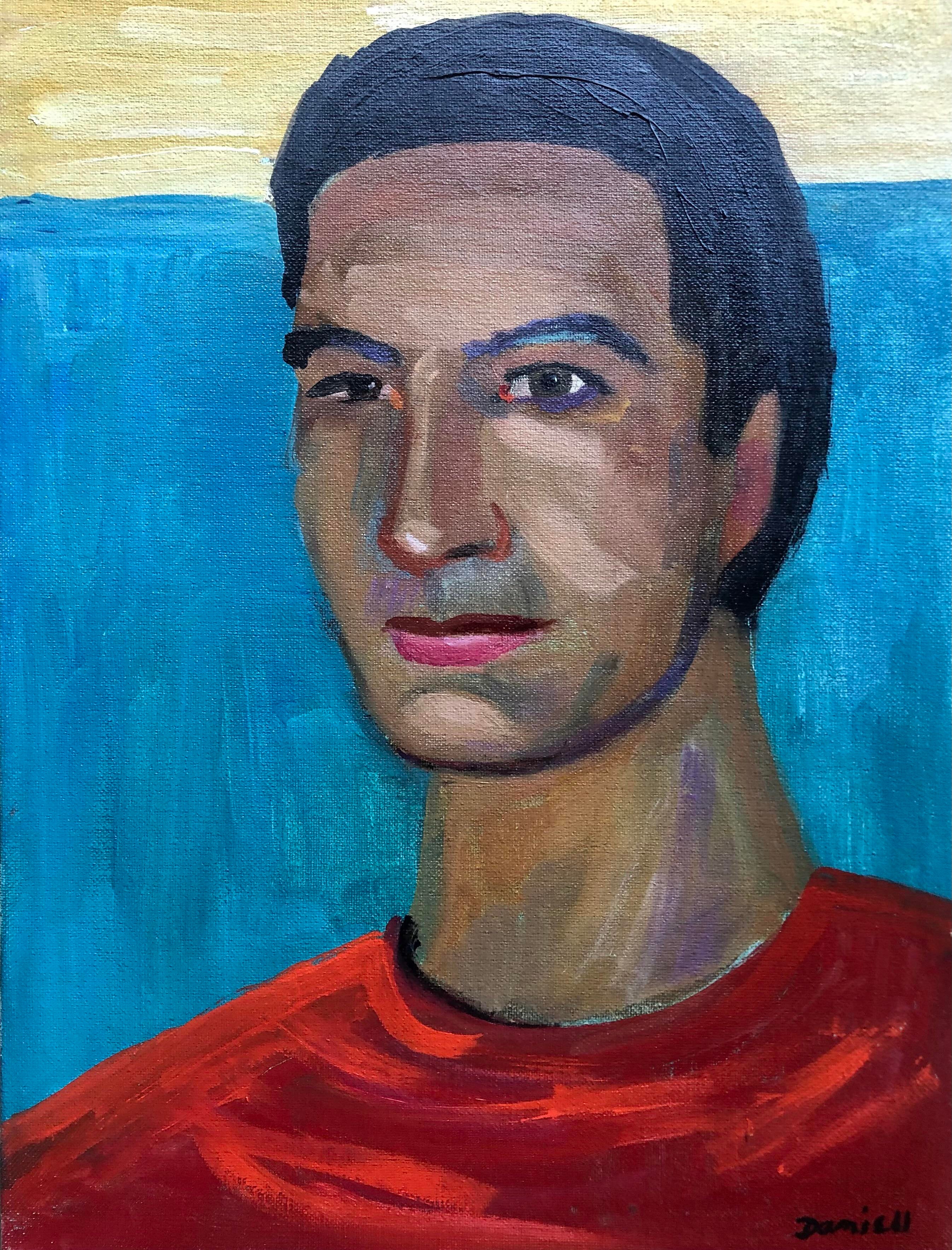 1970s George Daniell Portrait Oil Painting of a Man | Chairish