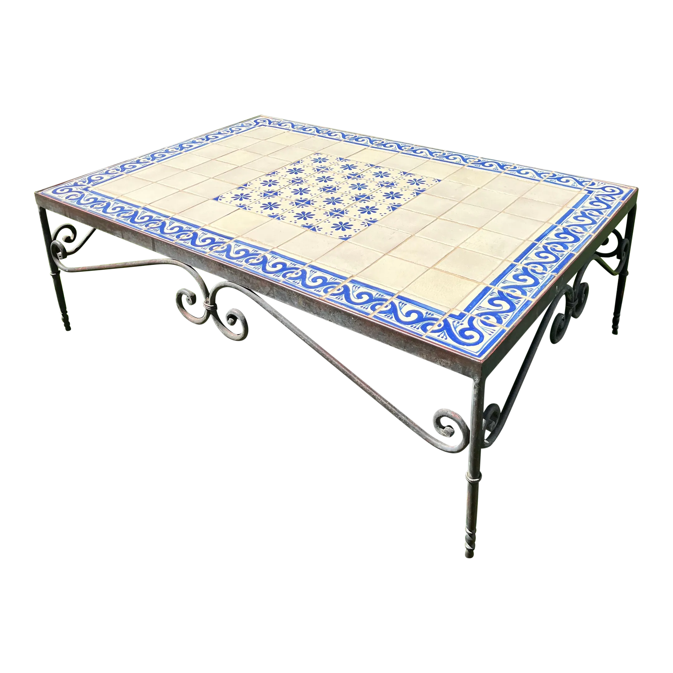 1990s Mexican Mosaic Tile Table | Chairish