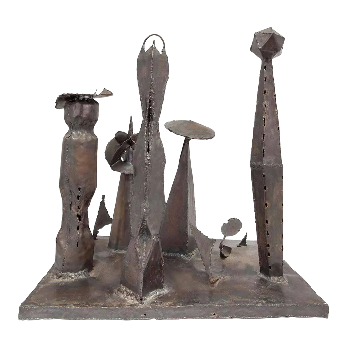Unknown, Mid Century Modern Brutalist Welded Expressionist Sculpture ...