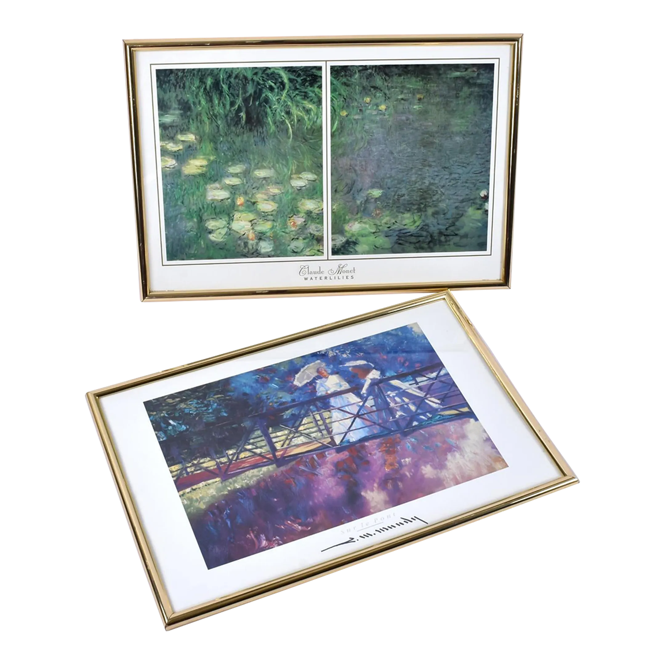Claude Monet Water Lilies and Charles Mundy Framed Impressionist Prints ...