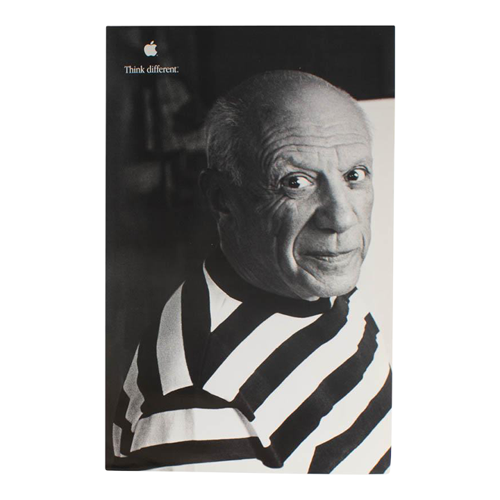 Apple “Think Different” 1998 Pablo Picasso Poster | Chairish