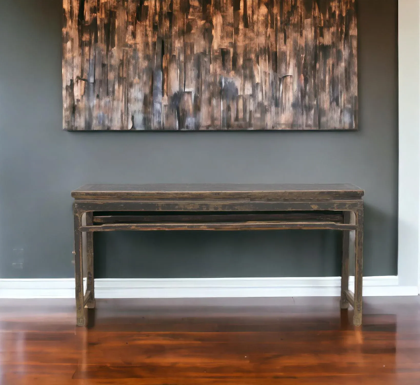 70 inch black console table store