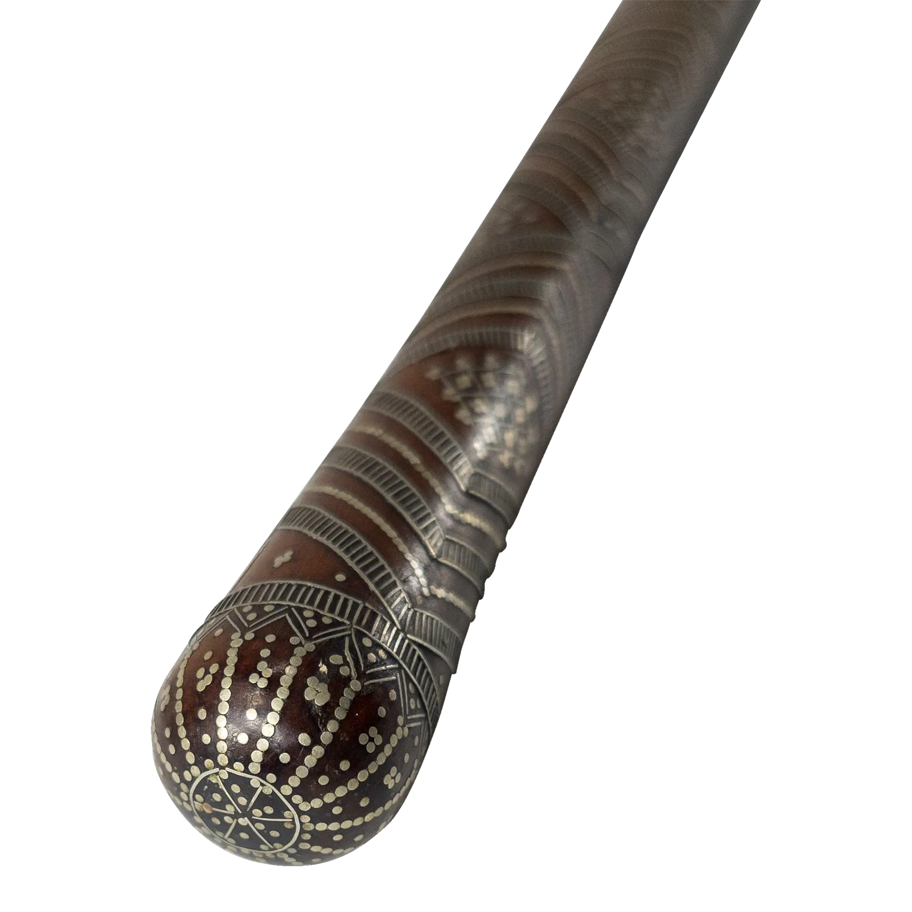 18th or 19th Century Russian or French Silver Pique Work Cane Walking ...