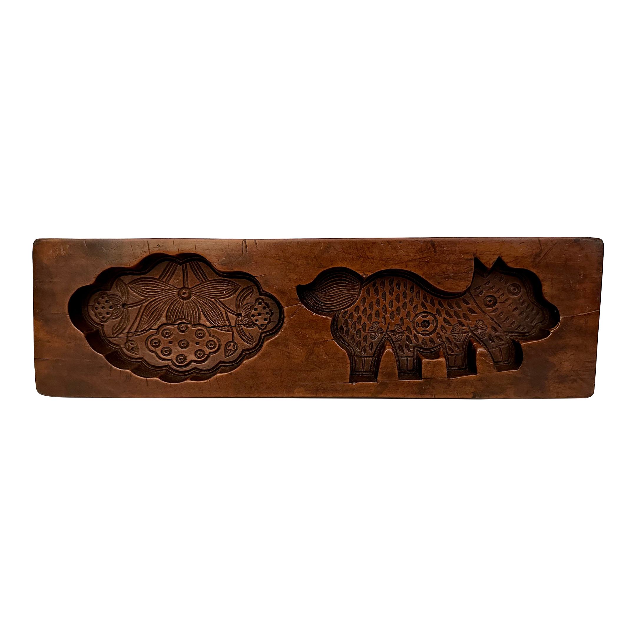 Chinese Cedar Cookie/ Cake Mold Circa 1890's | Chairish