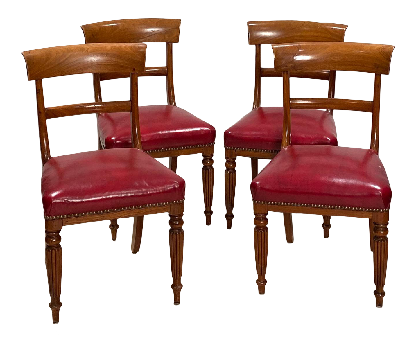 Early 19th Century Regency Side Chairs- Set of 4 | Chairish