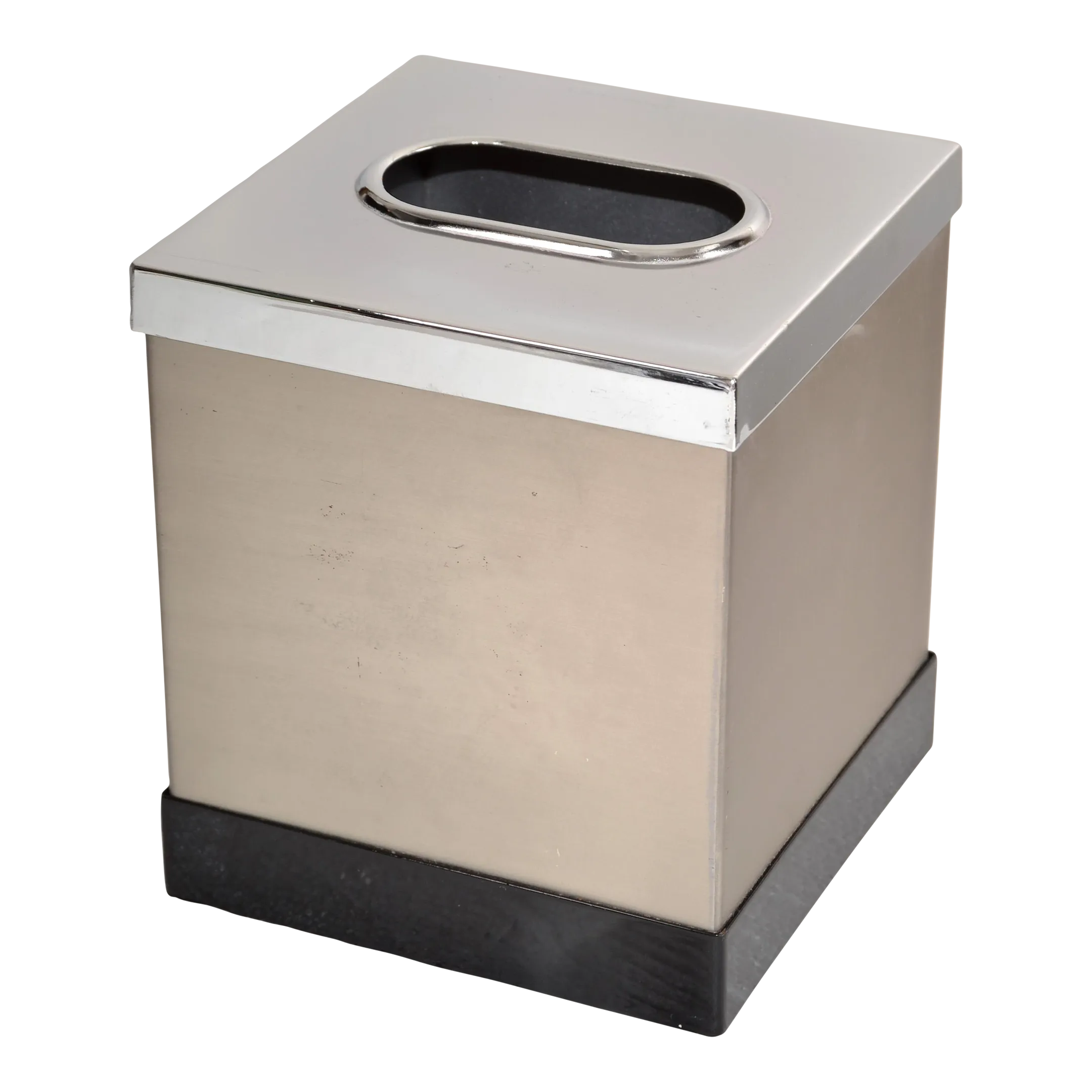 1990s Chromium Square Tissue Box Cover Modern Facial Paper Holder ...