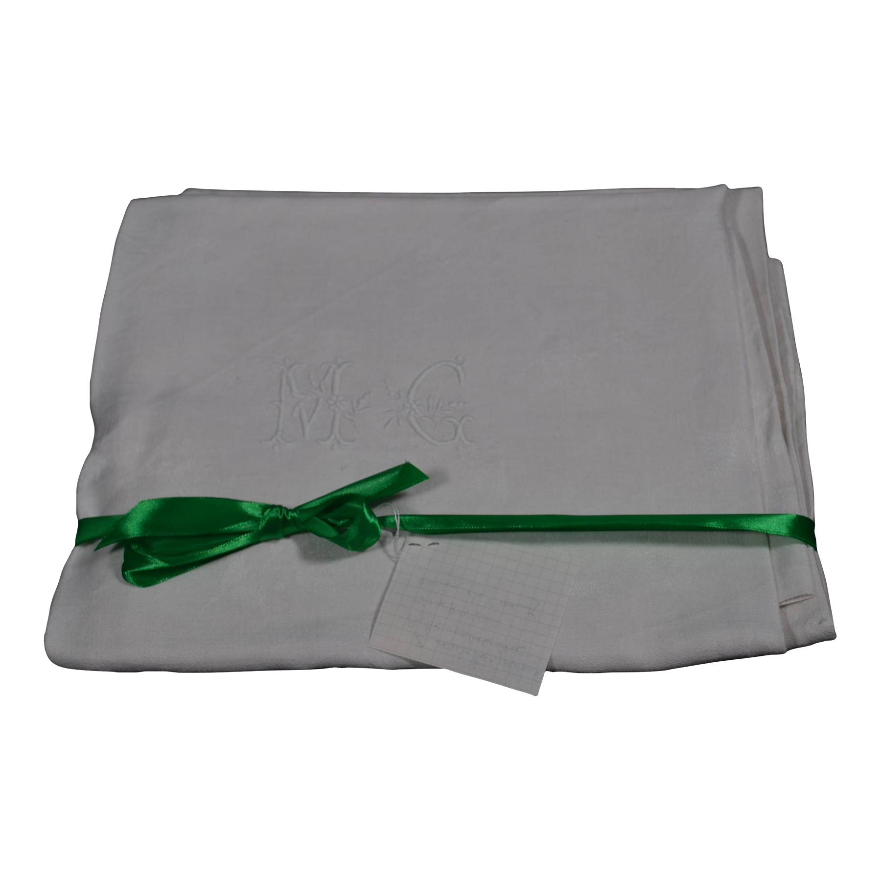 1930s French Dinner Napkins, "Mc" Monogram, Set of 2 | Chairish