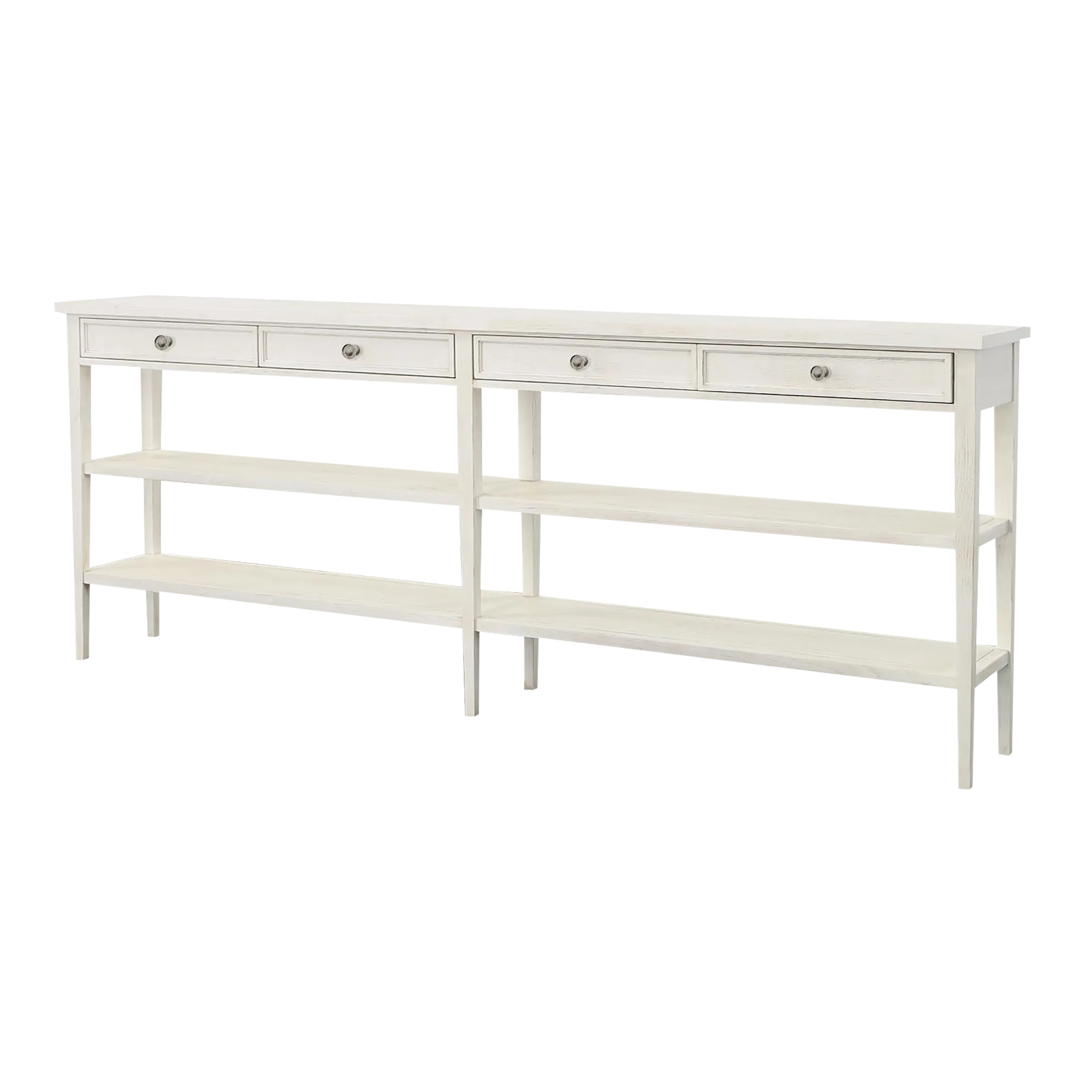 Delaney Off-White finish Console | Chairish