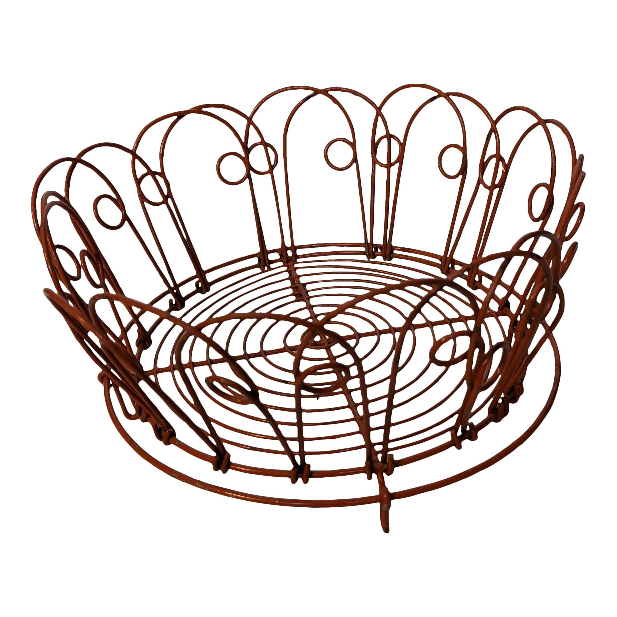 Antique German Collapsible Wire Basket | Chairish