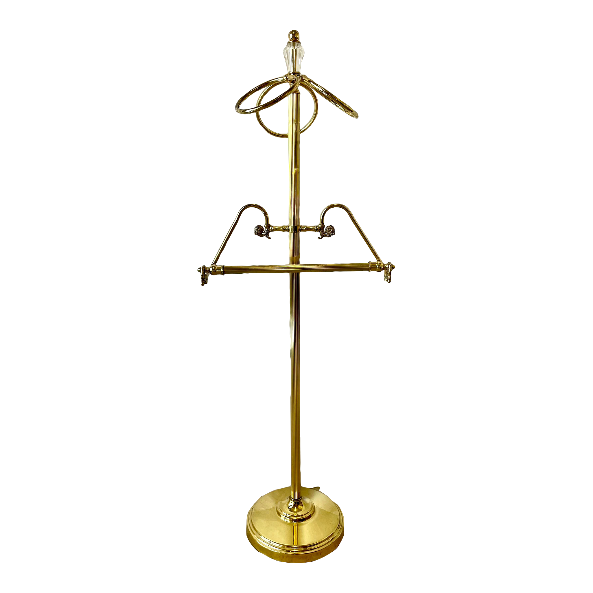 Vintage Brass Valet | Chairish