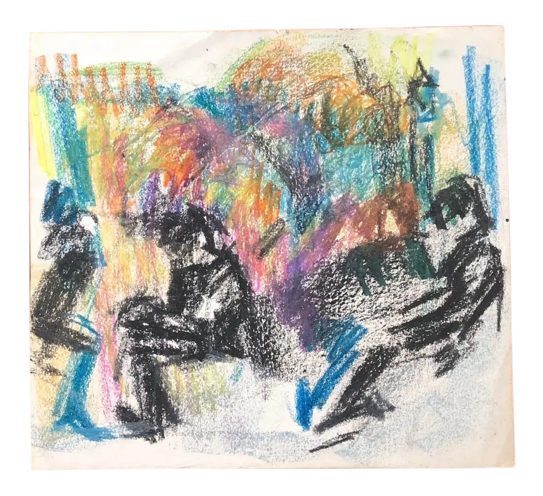 Modernist Style Drawing | Chairish