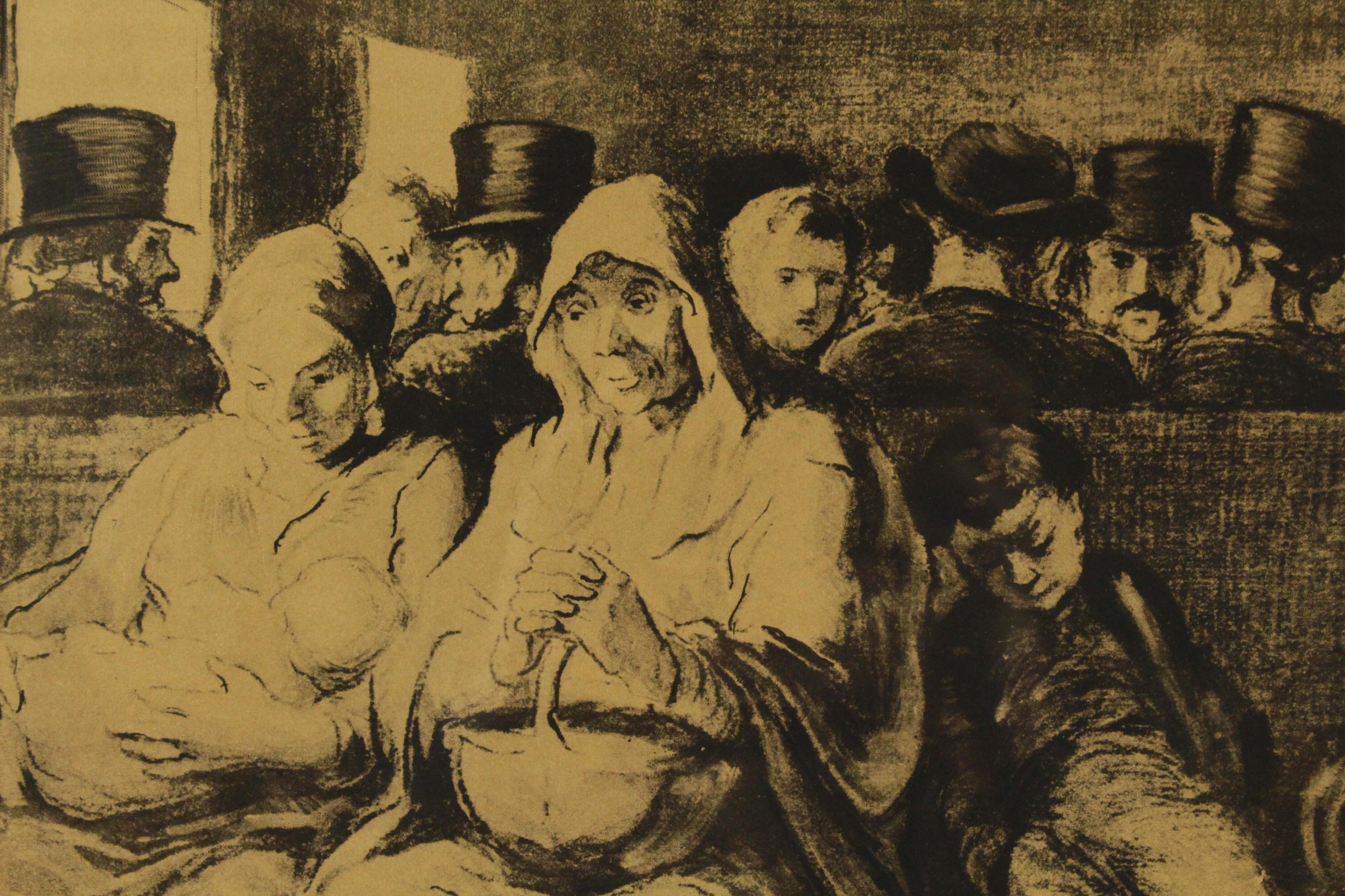 Daumier The Third Class Carriage