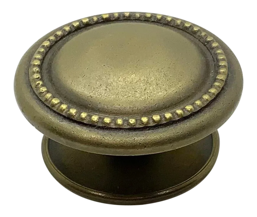 Baker Large Shield Pull With Backplate in Matte Brass | Chairish