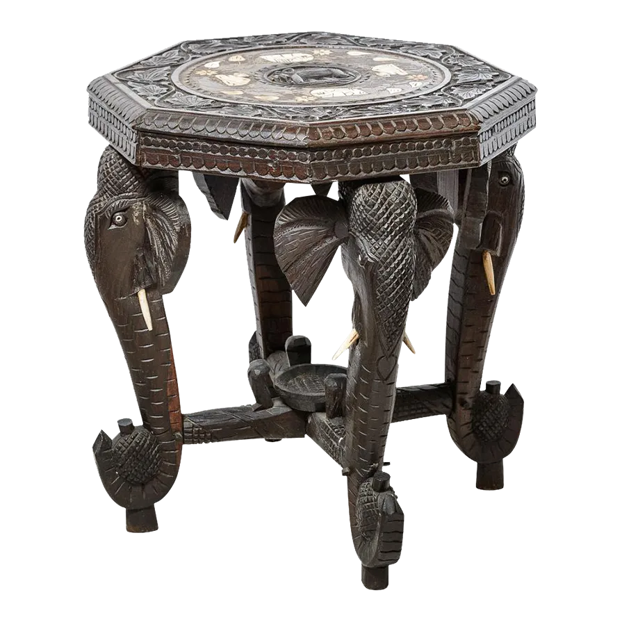 Vintage Elephant Table | Chairish